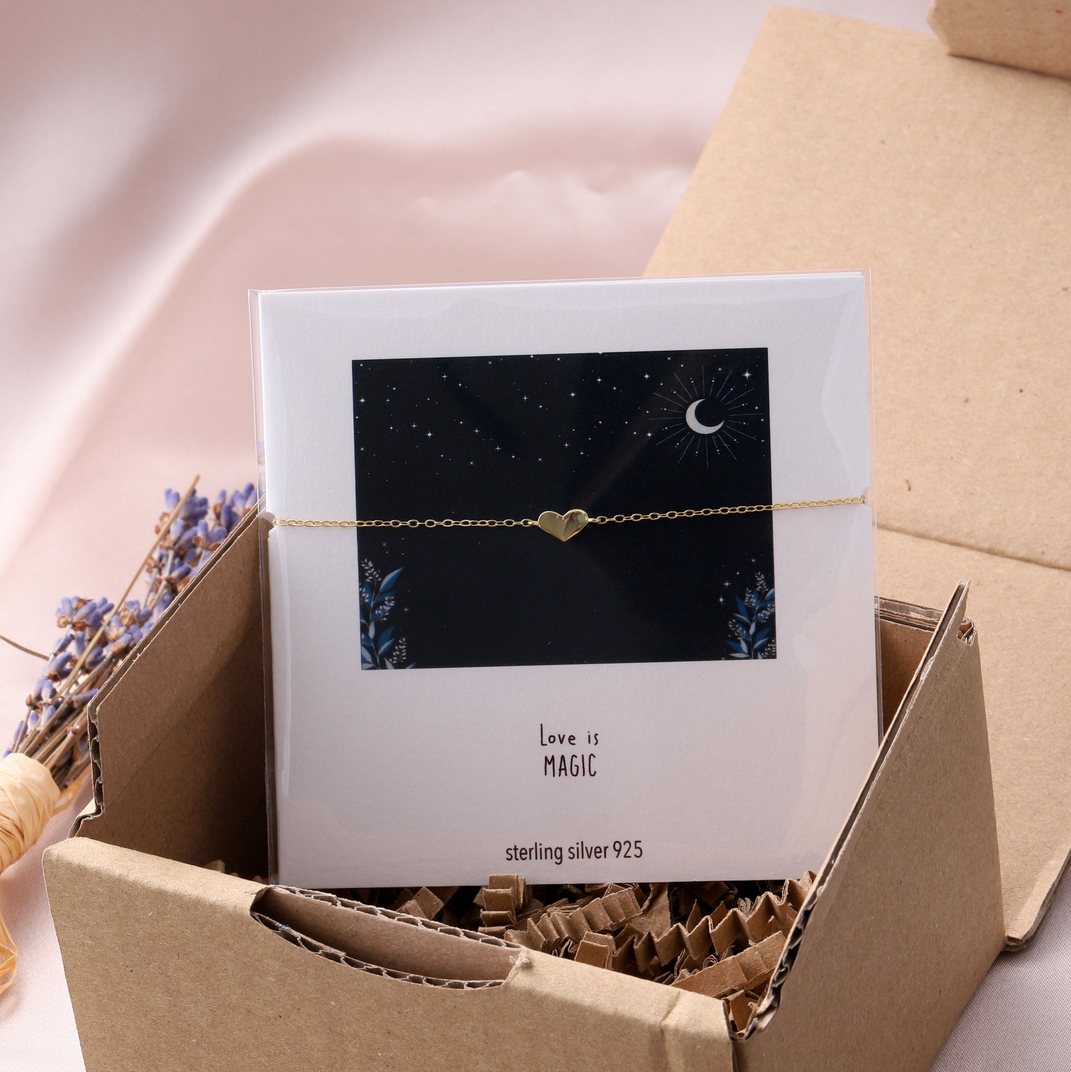 BC4014 Gold Heart Bracelet – attic creations