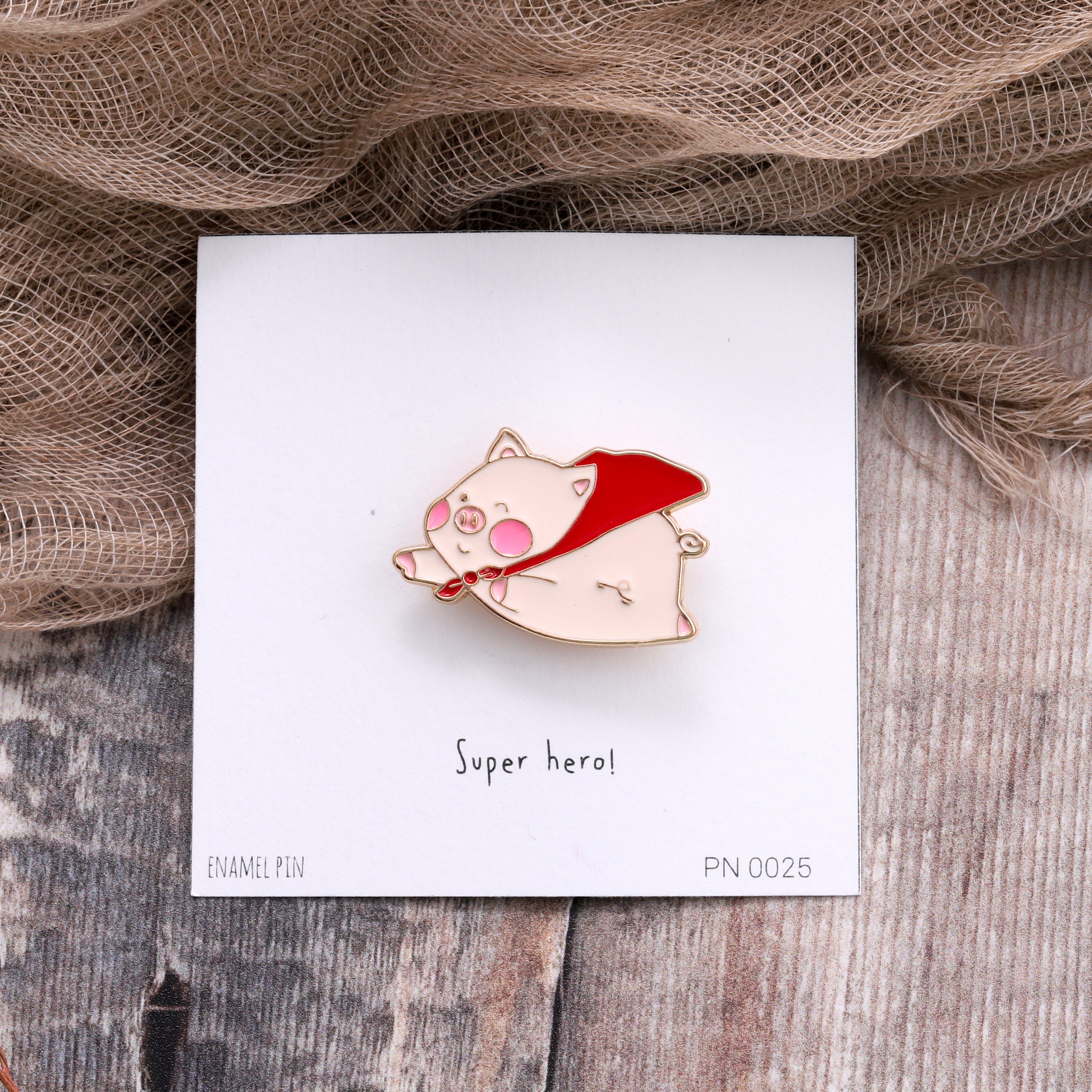 PN0025 Super Hero! Enamel Pin – attic creations