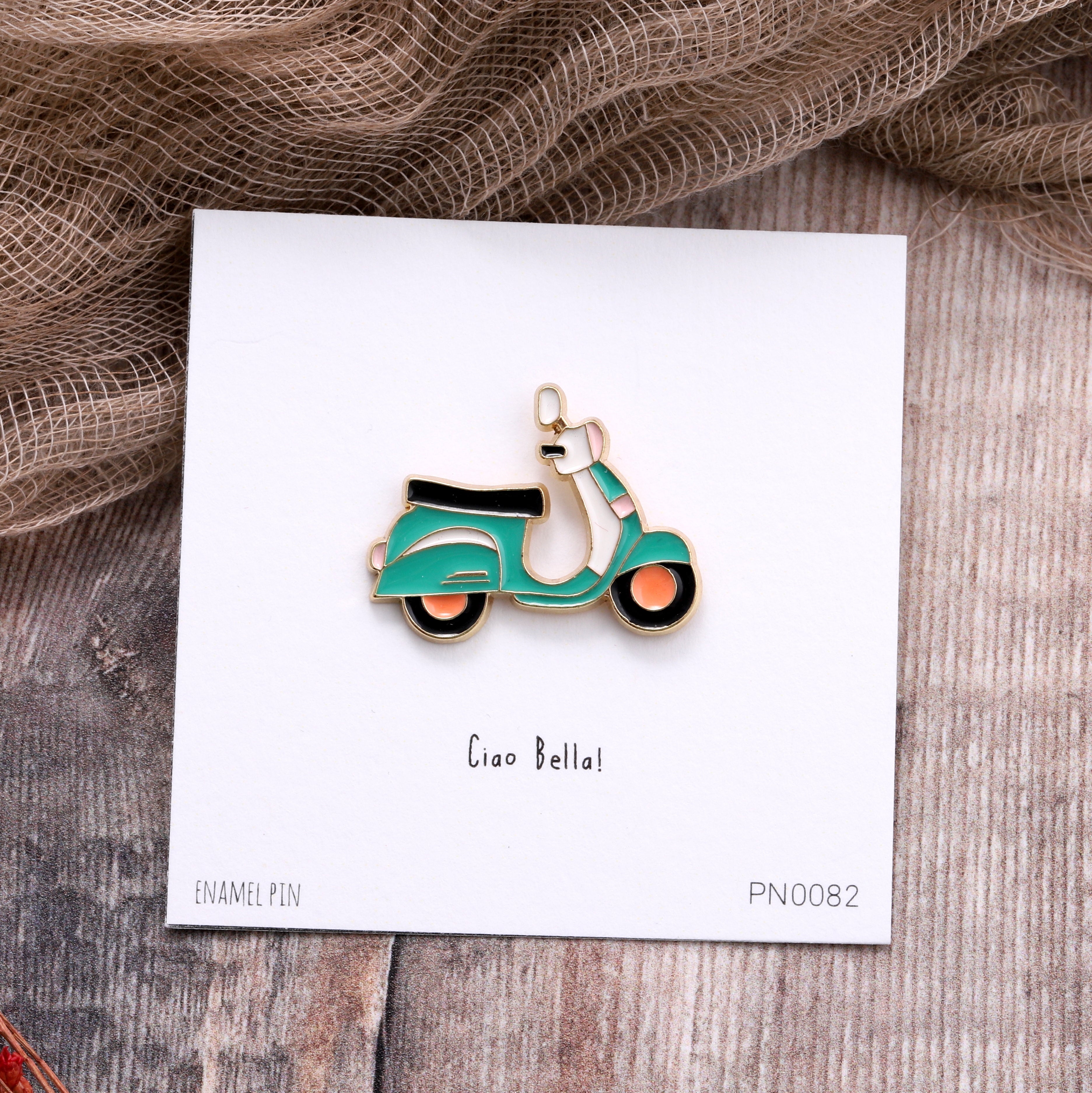 PN0082 Ciao Bella! Enamel Pin – attic creations