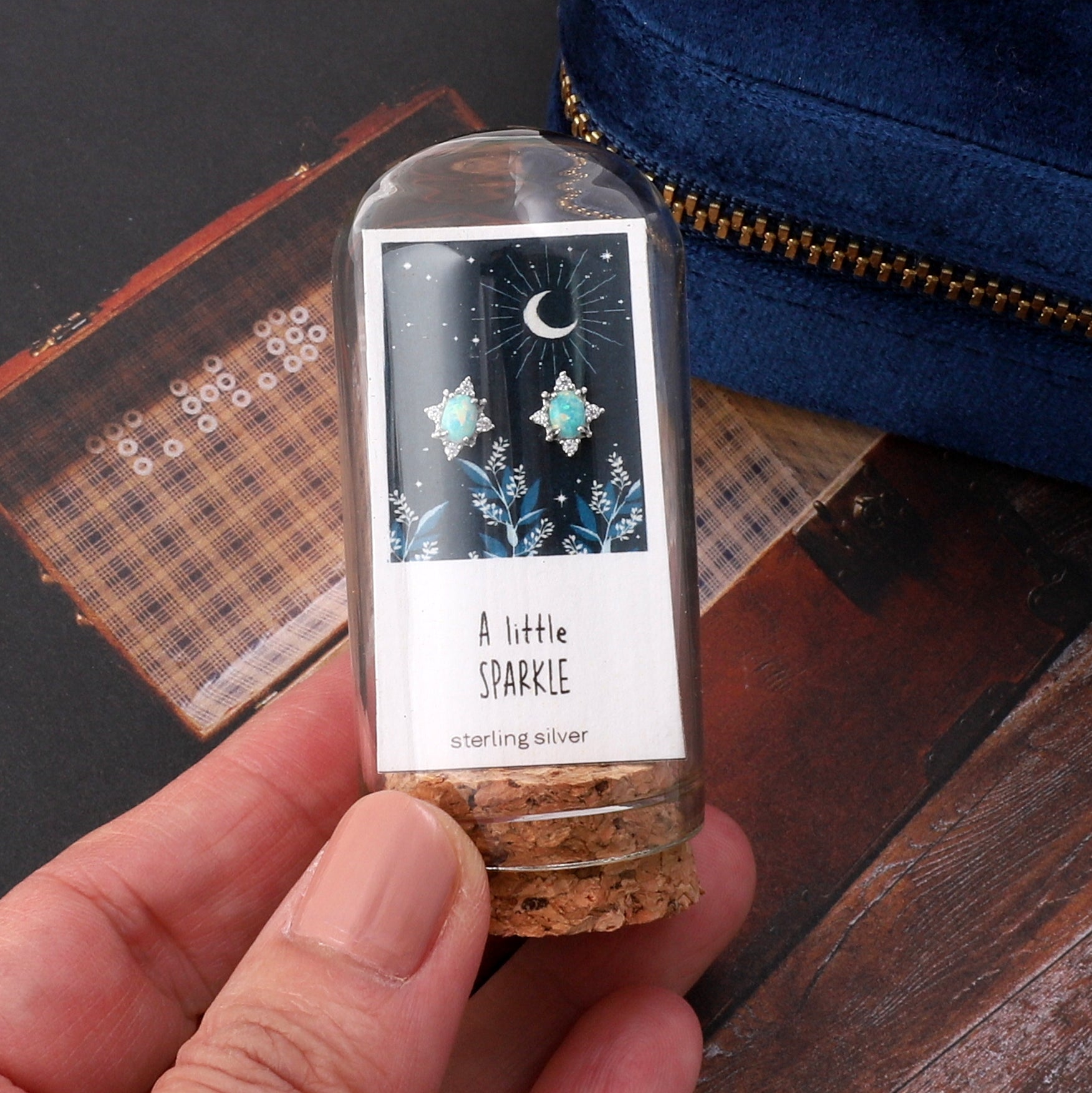 TT64007/08 Opal star "A little Sparkle" Silver and Gold – attic creations