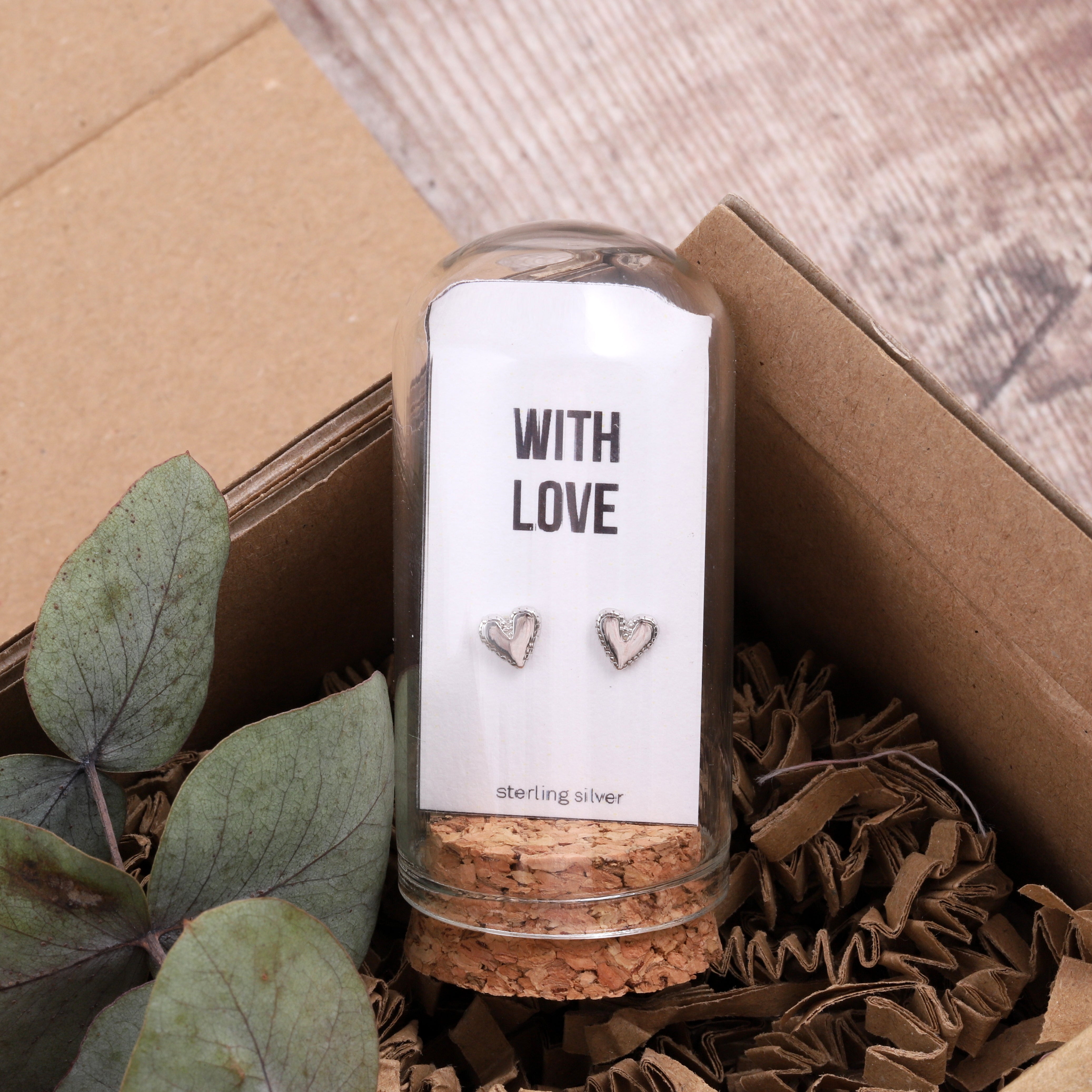 TT65009/10 "With Love" Heart/ SILVER/GOLD – attic creations