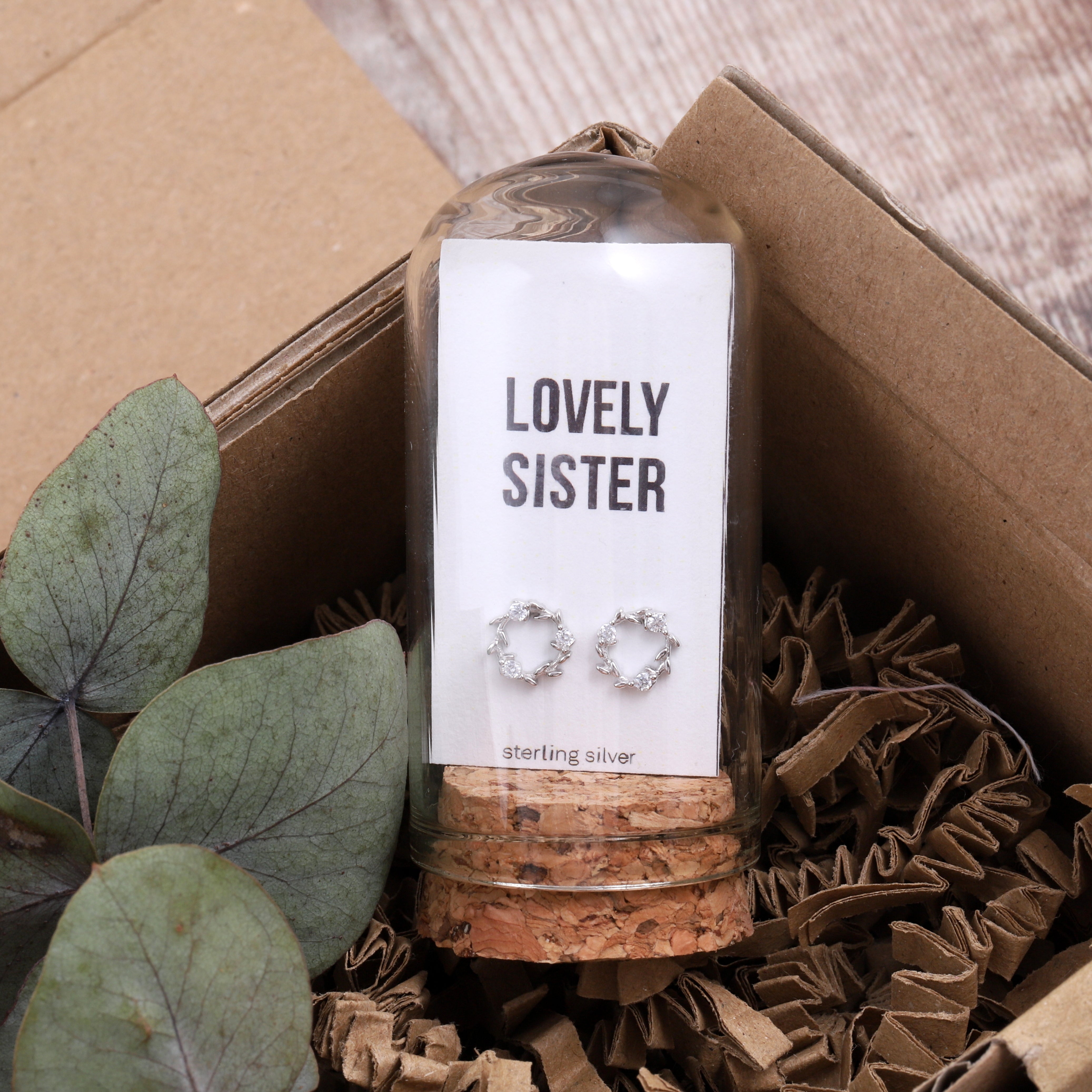 TT65027/28 "Lovely Sister" Crystal Wreath /SILVER/GOLD – attic creations