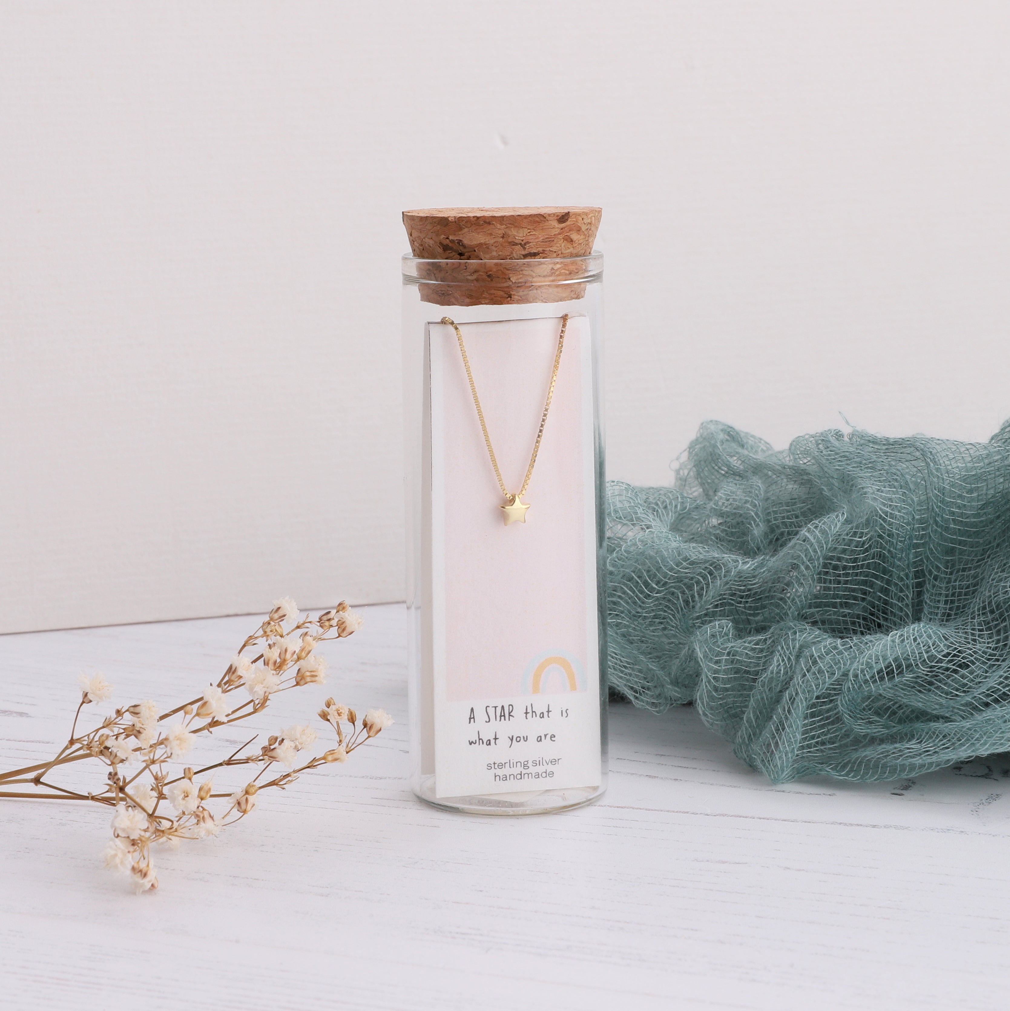 ST8027 A star is what you are star necklace gold – attic creations