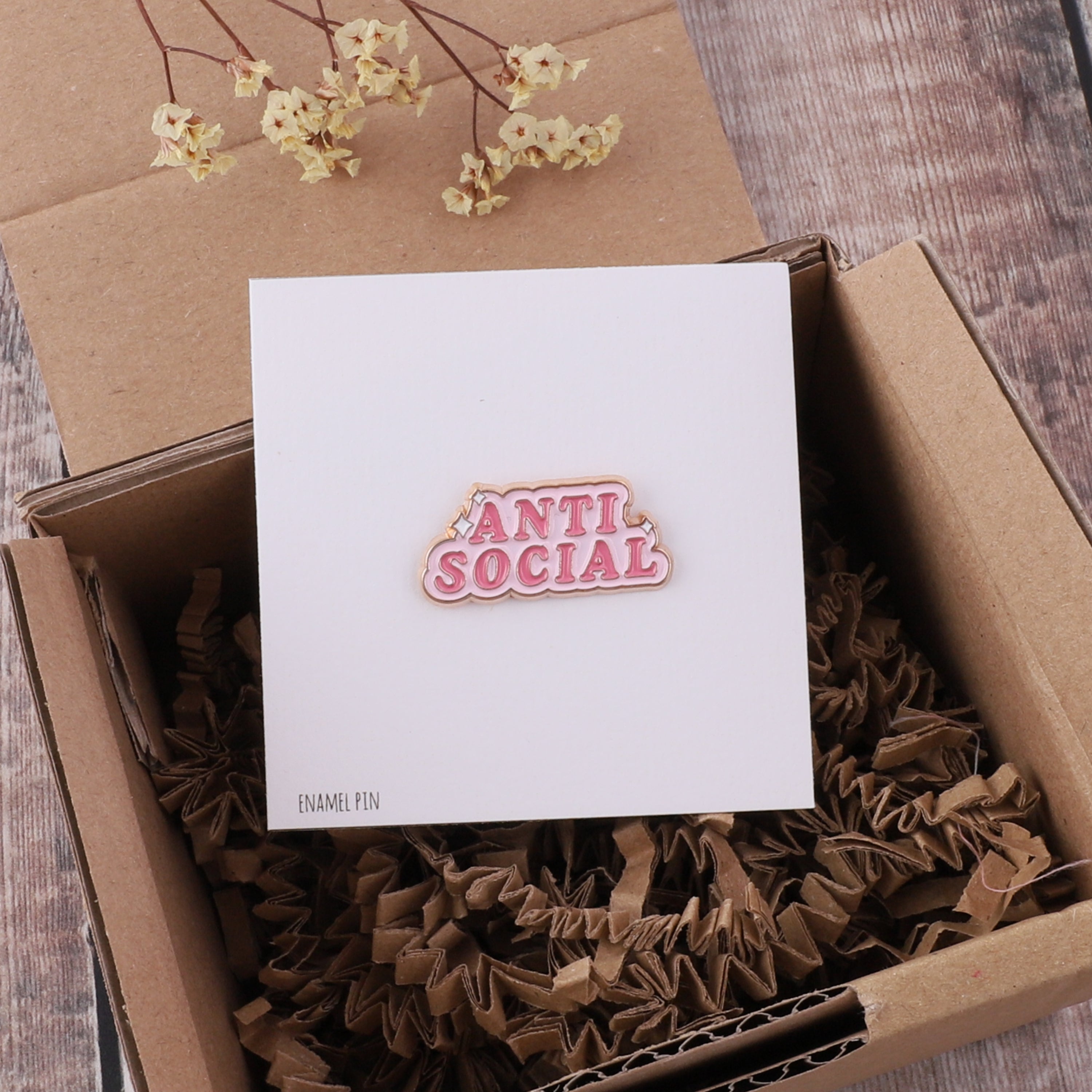 PN0172 Anti social pin – attic creations
